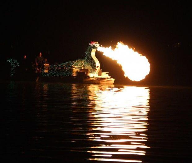 Pyrotechnics at Middle River Lighted Boat Parade | PropTalk Pyrotechnics at Middle River Lighted Boat Parade | PropTalk